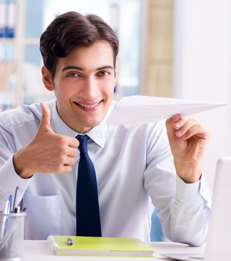 Sales Agent Working in Travel Agency Stock Image - Image of folding ...