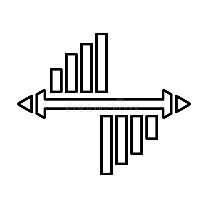 Sales Analysis Icon in Outline Style Stock Vector - Illustration of ...