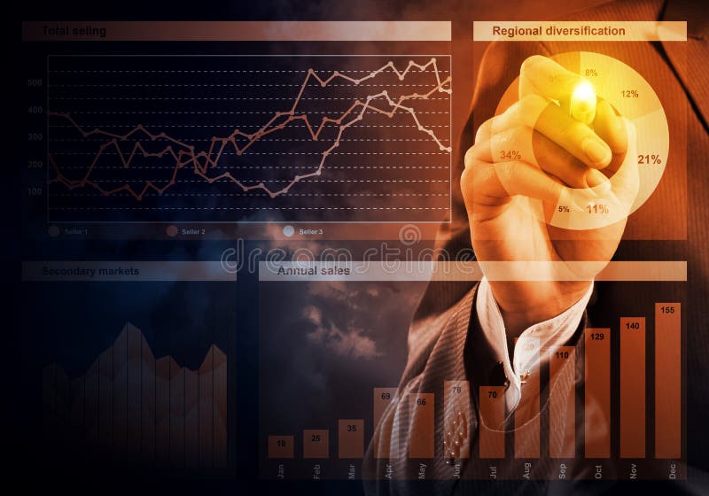 Sales analysis and report stock photo. Image of growth - 85642892