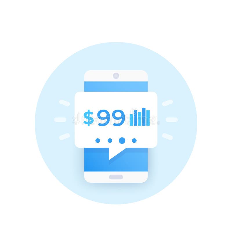 Sales app vector icon stock illustration. Illustration of graph - 176944355