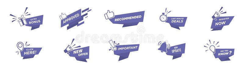 Sales Banners Set. Banners Offer. Vector Illustration. Stock Vector ...