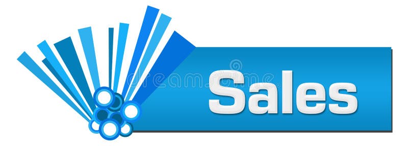 Sales Blue Abstract Graphics Horizontal Stock Illustration ...