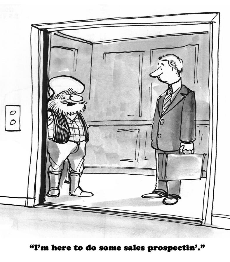 Sales stock illustration. Illustration of clients, prospecting - 88232962