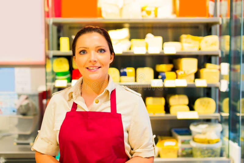 152 Female Sales Clerk Working Supermarket Stock Photos - Free ...