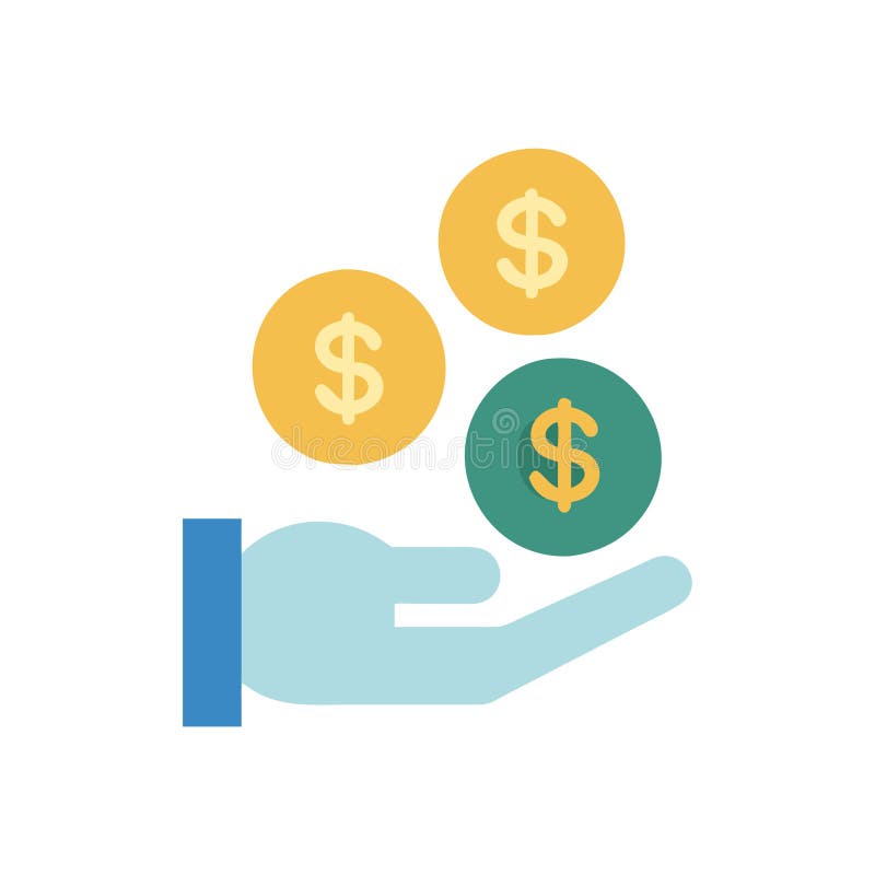 Sales Commission Icon for Revenue Stock Illustration - Illustration of ...