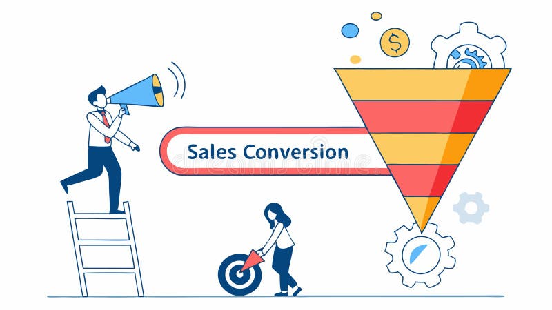 Sales Conversion Funnel Infographic Marketing and Sales Process Tool ...