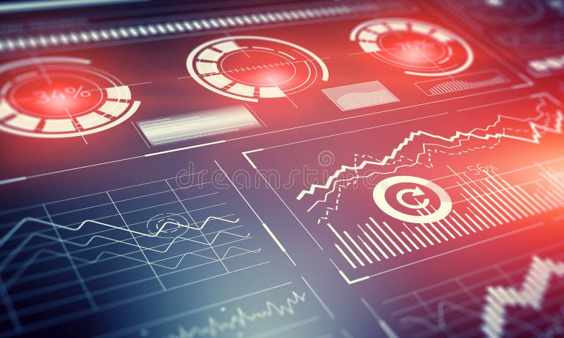 Sales data and dynamics stock image. Image of digital - 91598219