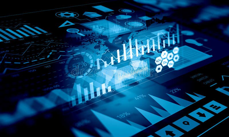 Sales Data and Dynamics . Mixed Media Stock Photo - Image of media ...