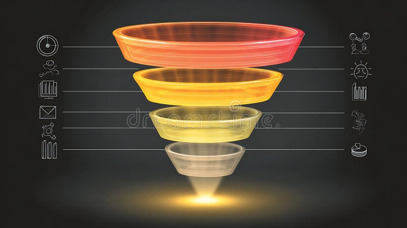 Process Strategy Conversion Funnel Stock Illustrations – 4,698 Process Strategy Conversion ...