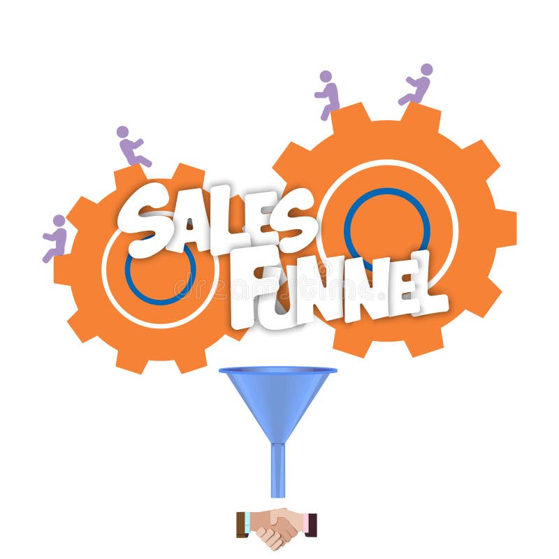 Sales Funnel Flat Illustration, Graphics. Stock Illustration ...