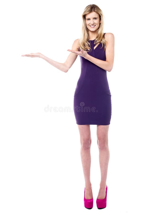 Sales Girl Promoting a Product Stock Photo - Image of attractive ...
