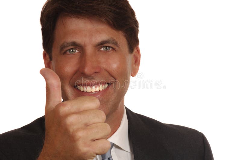 Salesman with a big Smile stock image. Image of smile - 1689701