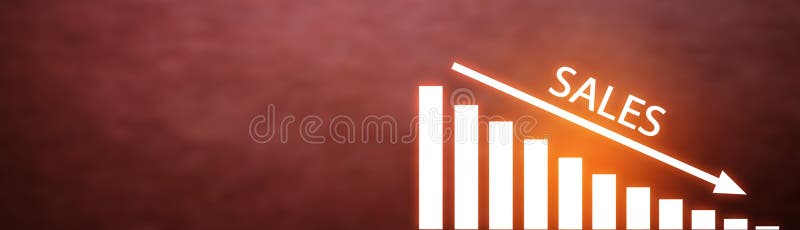 Sales Graph. Economic Downfall Stock Photo - Image of economic, improve ...