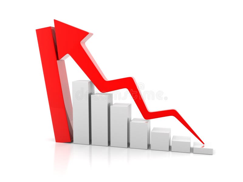 Sales growth chart concept stock illustration. Illustration of bargain ...