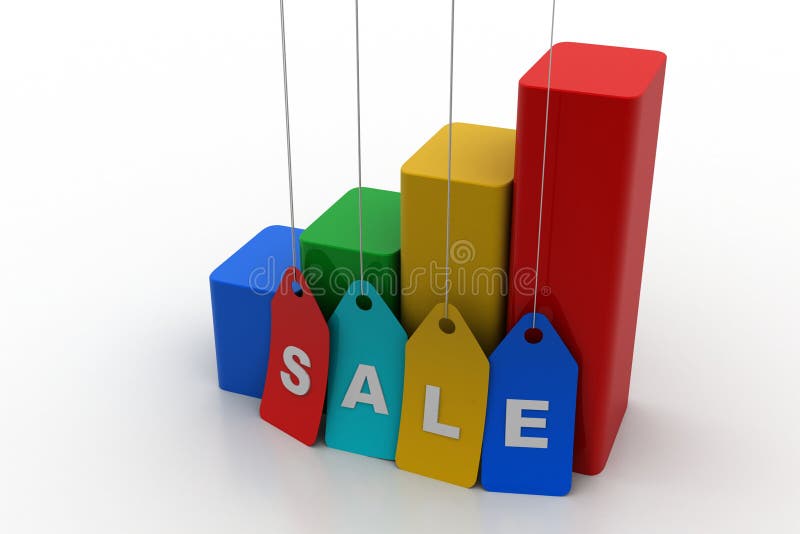 Sales growth concept stock illustration. Illustration of purchase ...