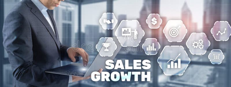 Sales Growth, Increase Sales or Business Growth Concept Stock Image ...