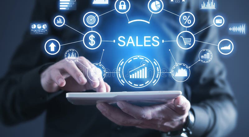 Sales Growth. Increase Sales. Graphs and Charts Stock Photo - Image of ...