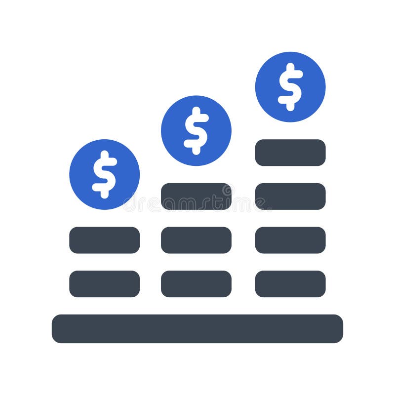 Sales Icon stock vector. Illustration of graph, rise - 319459399