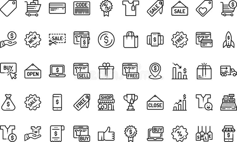 Sales Icons High-Quality Vector Icons Collection with Editable Stroke ...