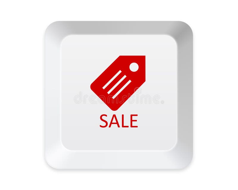 Sales keyboard button stock illustration. Illustration of button - 31548899