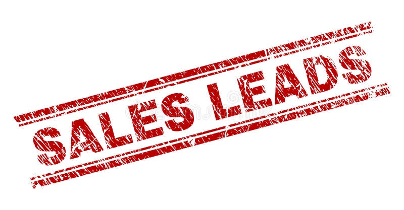 Grunge Textured SALES LEADS Stamp Seal Stock Vector - Illustration of ...