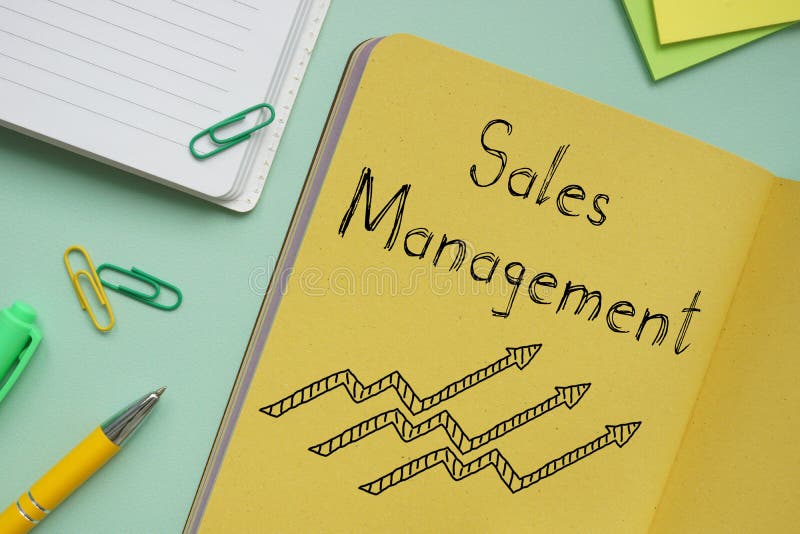 Sales Management is Shown on the Photo Using the Text Stock Photo ...