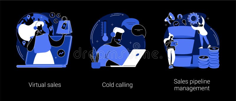 Sales Management Team Abstract Concept Vector Illustrations. Stock ...