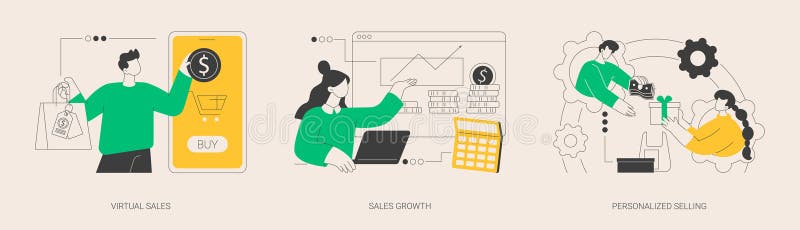 Sales Manager Abstract Concept Vector Illustrations. Stock Vector ...