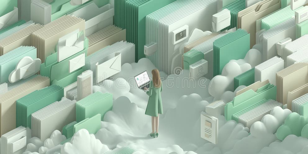 Leveraging Cloud Storage Technology Stock Illustrations – 65 Leveraging ...