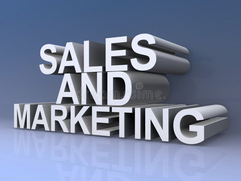 Sales and marketing sign stock illustration. Illustration of artistic ...