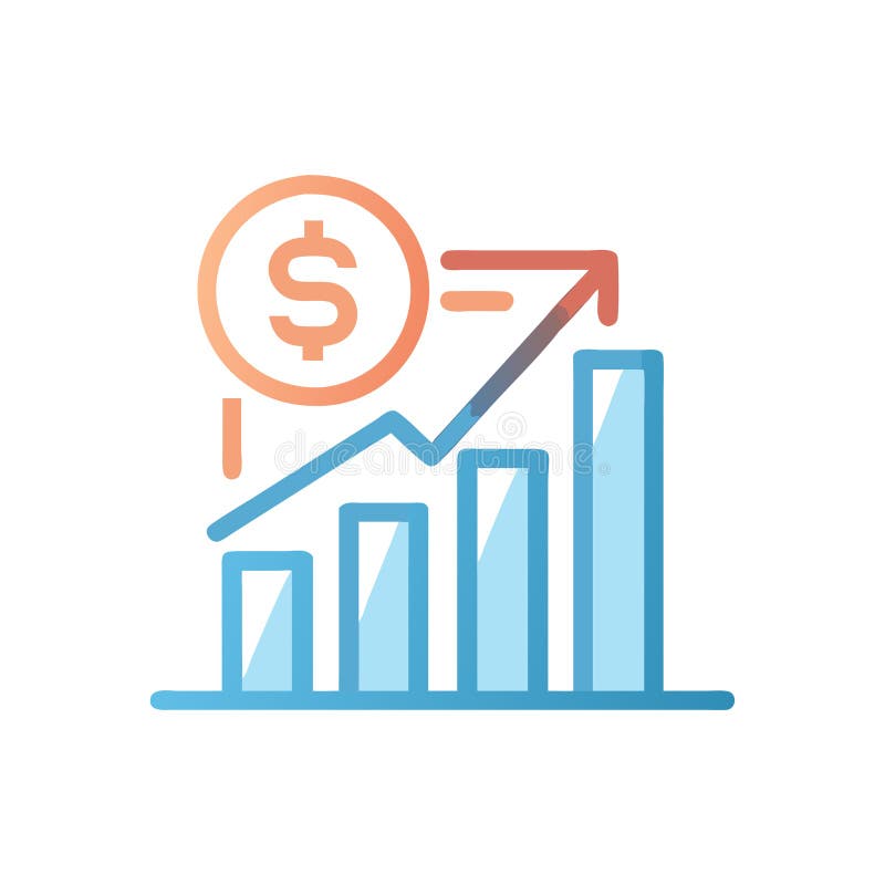 Sales Performance Icon for Analysis Stock Illustration - Illustration ...