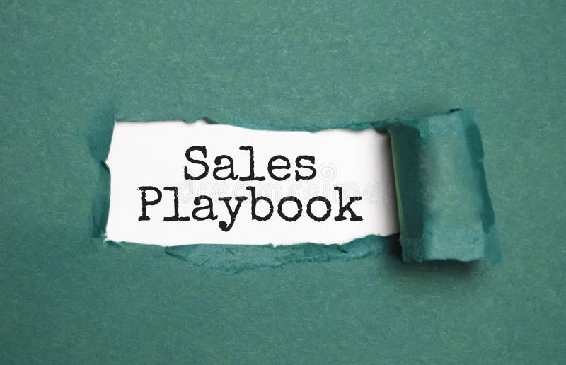 Sales Playbook on White Torn Paper. Business Concept Stock Photo ...