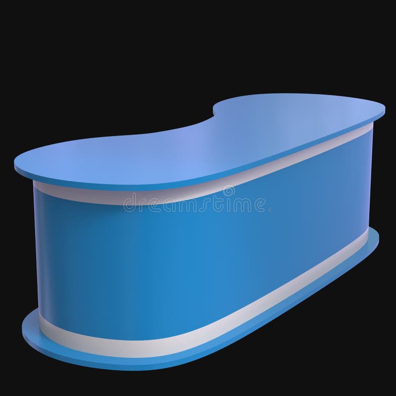 Sales Point Stand 3d Illustration Stock Illustration - Illustration of ...