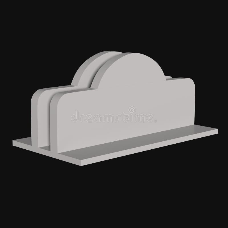 Sales Point Stand 3d Illustration Stock Illustration - Illustration of ...