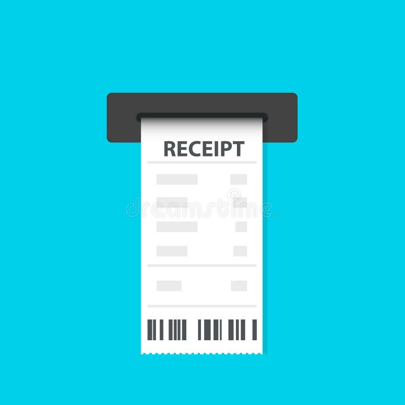 Sales printed receipt icon stock vector. Illustration of list - 144472339