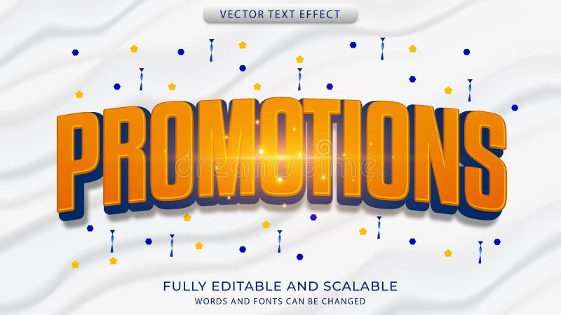 Sales Promotion Text Effect Editable Eps File Stock Vector ...
