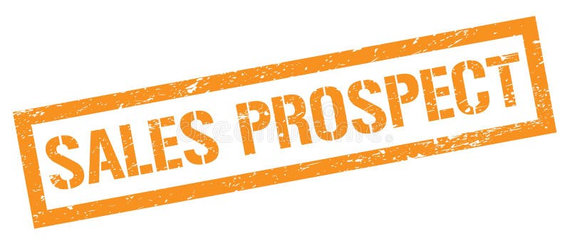 SALES PROSPECT Text Written on Red Vintage Round Stamp Stock ...