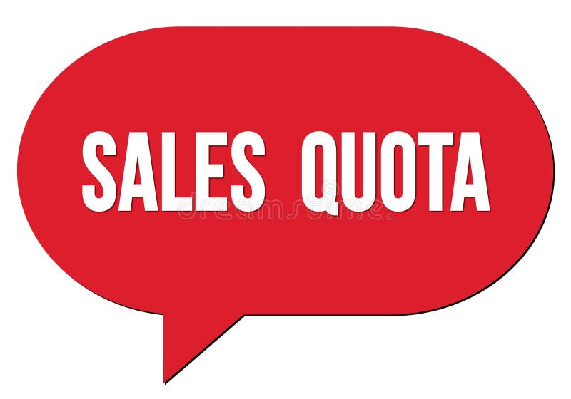 SALES QUOTA Text on Red Round Grungy Stamp Stock Illustration ...