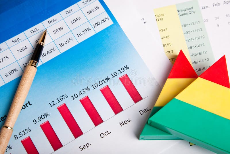 Sales report stock image. Image of chart, concept, calculation - 16935919