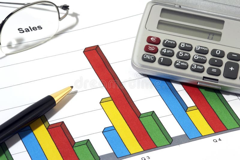 Sales Report stock image. Image of background, assessment - 1699403