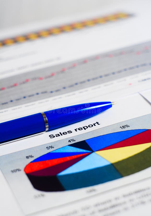 Sales report stock photo. Image of detail, vertical, market - 9263164