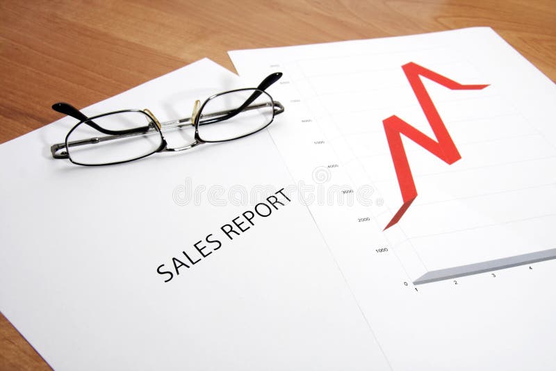 Sales Report 2 stock image. Image of chart, executive, management - 335879