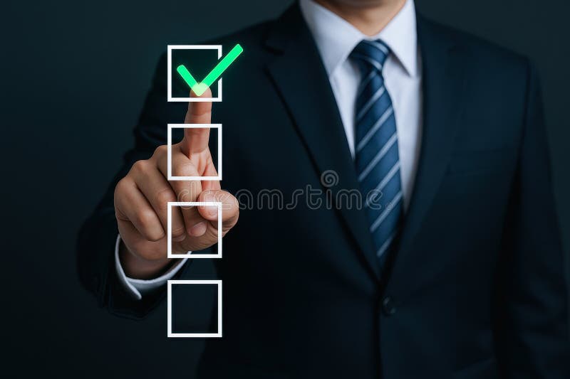 Sales Representative Outfitted in Tailored Dark Coat Touching First ...