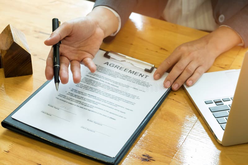 Sales are Selling Home. There are Documents with the Replica and Stock ...