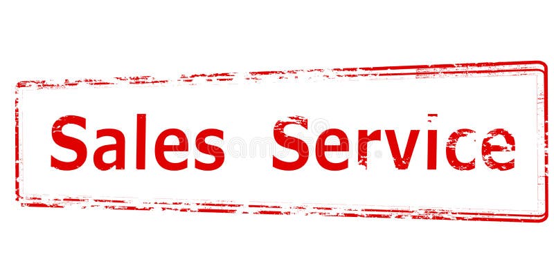 Stamp with Text Sales Service Stock Illustration - Illustration of ...