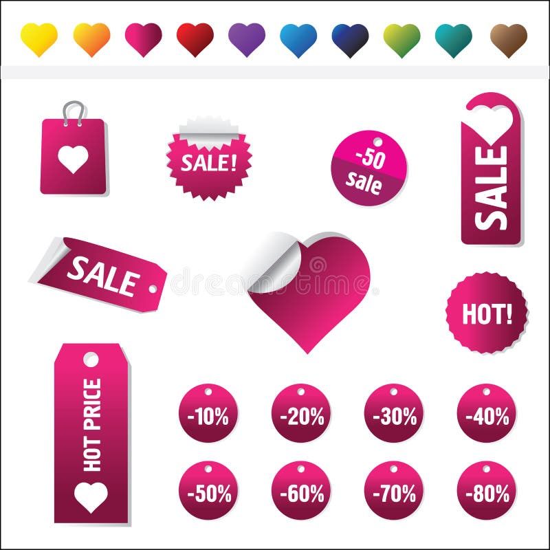 Special price tags stock vector. Illustration of sell - 23090015