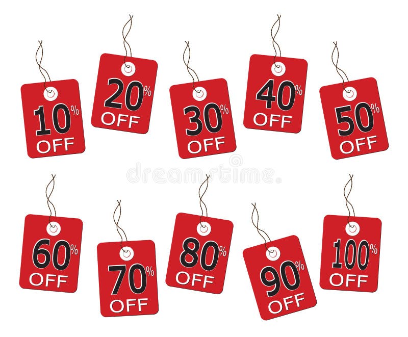 Tags with string stock vector. Illustration of close - 20301647