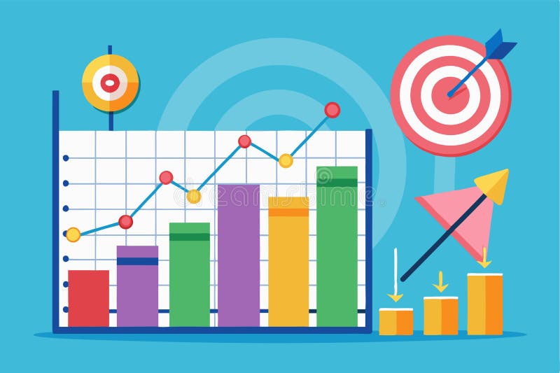 Sales Targets are Illustrated with a Flat Trend Line, Highlighting ...