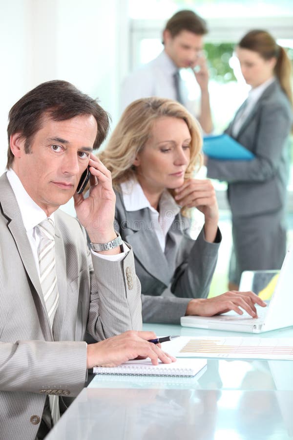 Sales team in office stock photo. Image of office, manager - 30015168