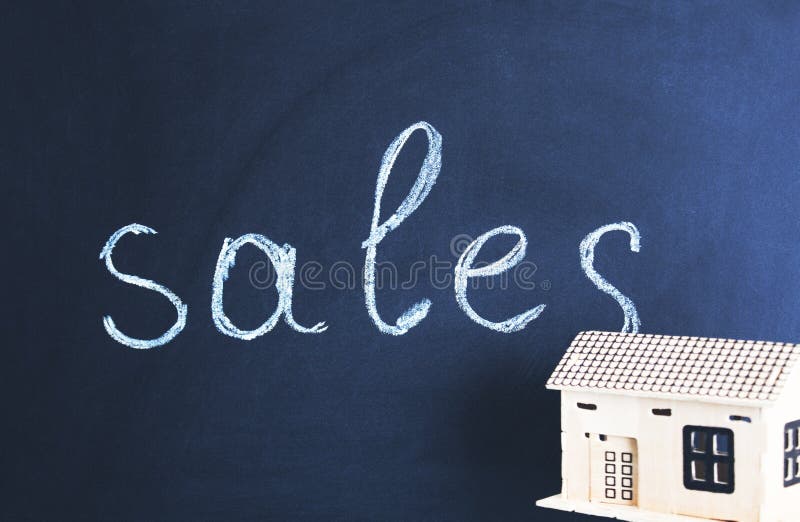 Sales text on chalkboard stock image. Image of text - 137188137